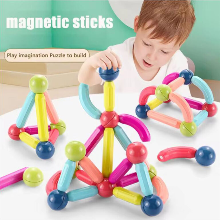 25-Pieces Magnetic Stick Building Blocks Set for Kids - The Toys India